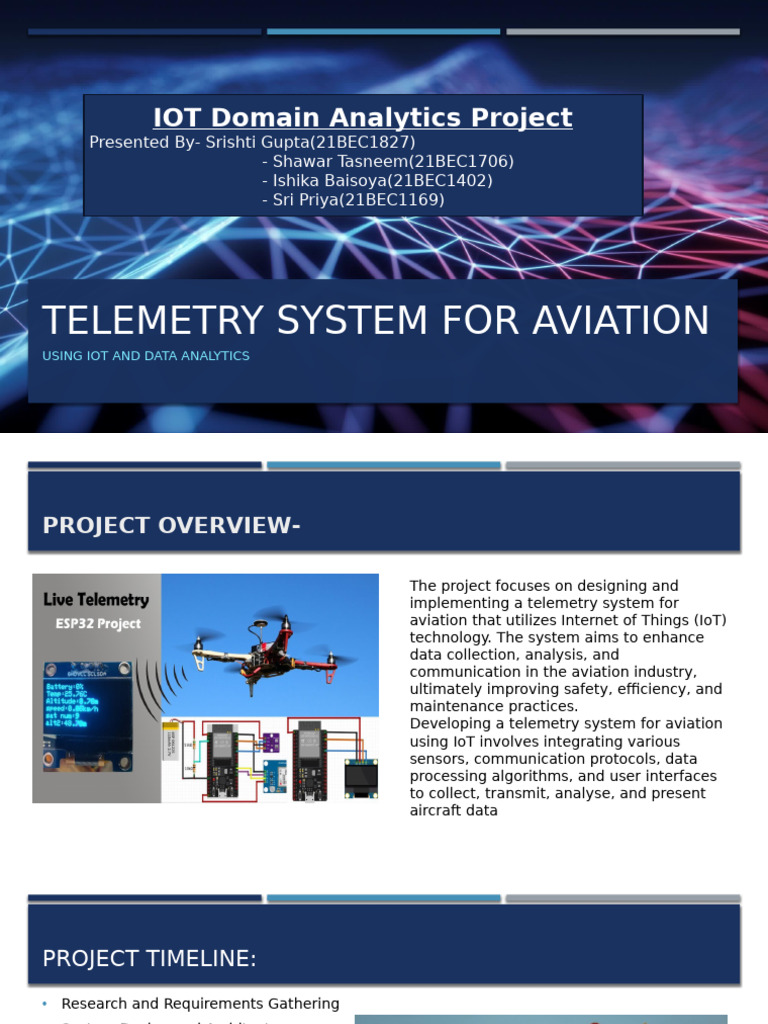 Iot - Telemetry System For Aviation Project1 (1) .PPTX (Read-Only) | PDF
