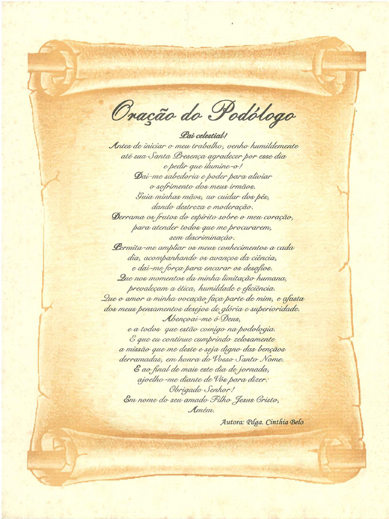 Oraçao Do Podologo | PDF