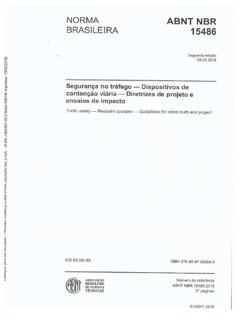 NBR 15486 2016 | PDF