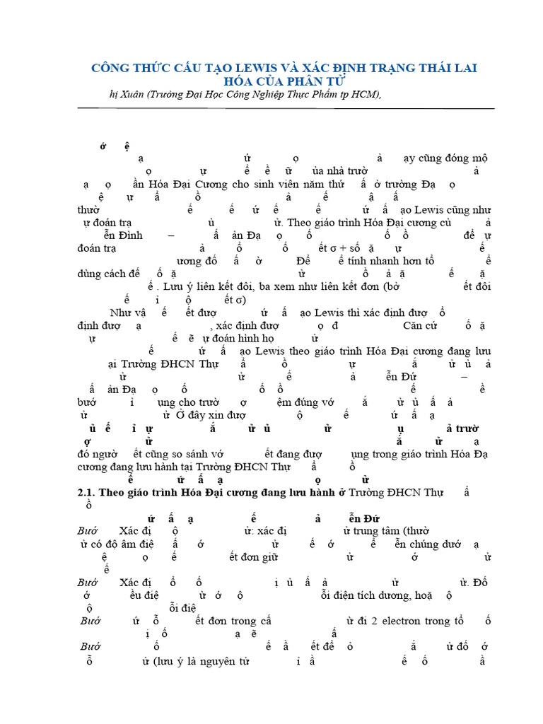 Cach Viet Cong Thuc Cau Tao Lewis Va Du Doan Hinh Hoc Phan Tu Phuong ...