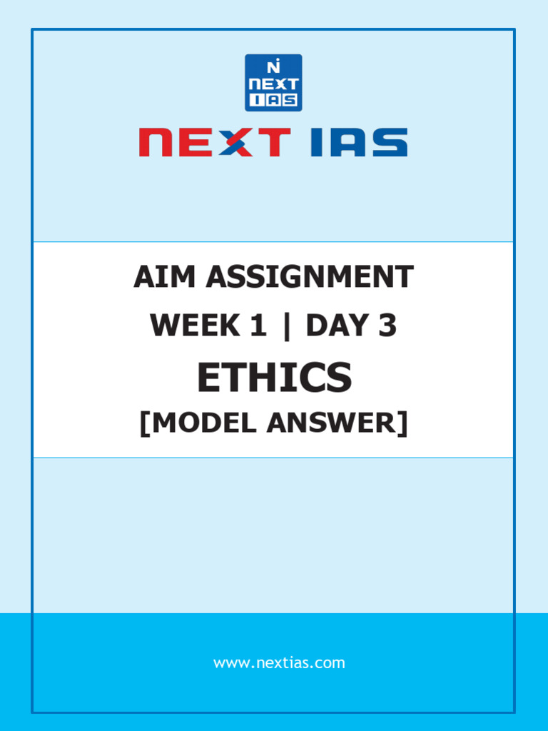 AIM Assignment - Week 1 - Day-3 Ethics | PDF