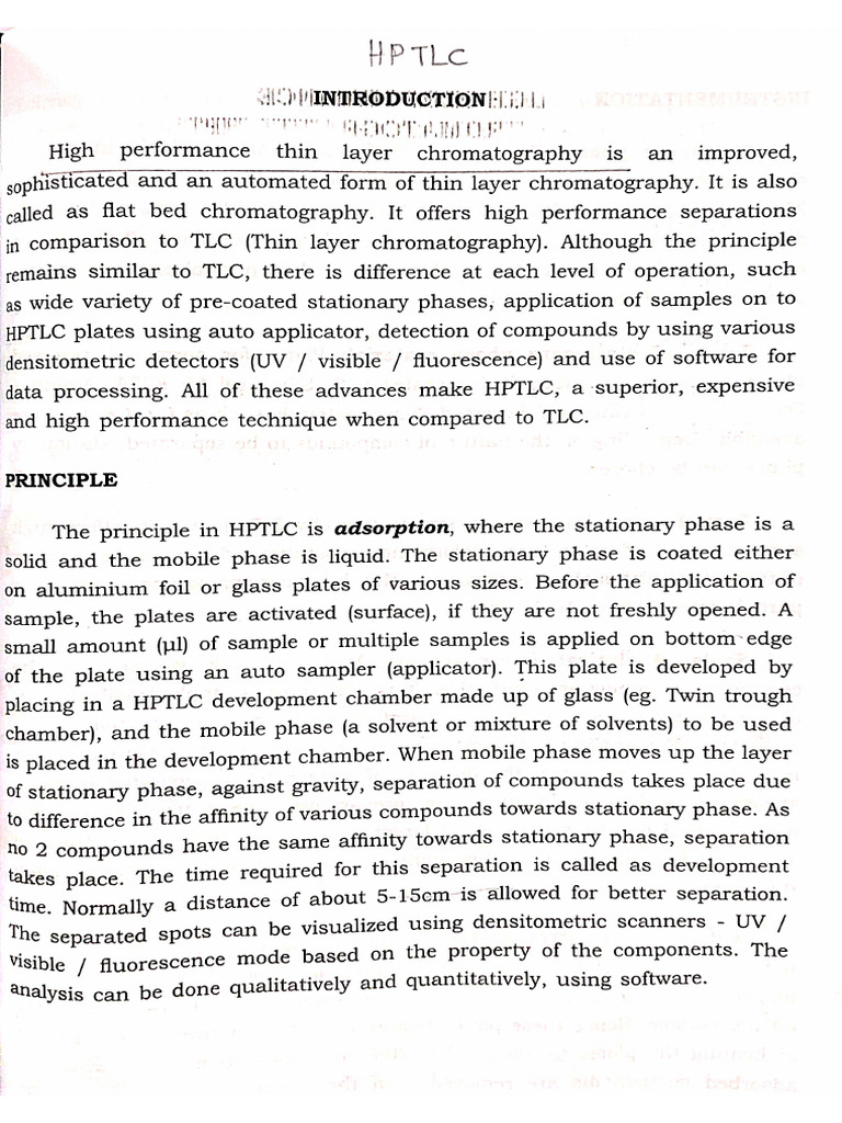 HPTLC | PDF