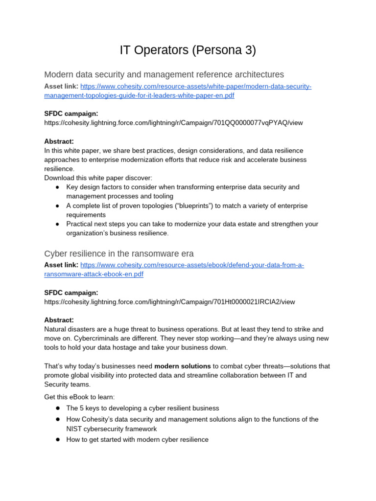 FY25Q1 - Persona-Based - Content Syndication Descriptions - EN | PDF