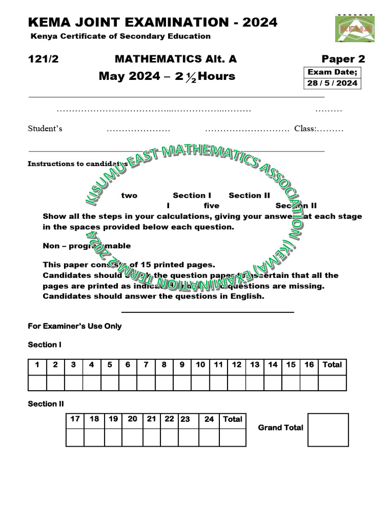 Kema Pp2 2024 Term 2-2 | PDF