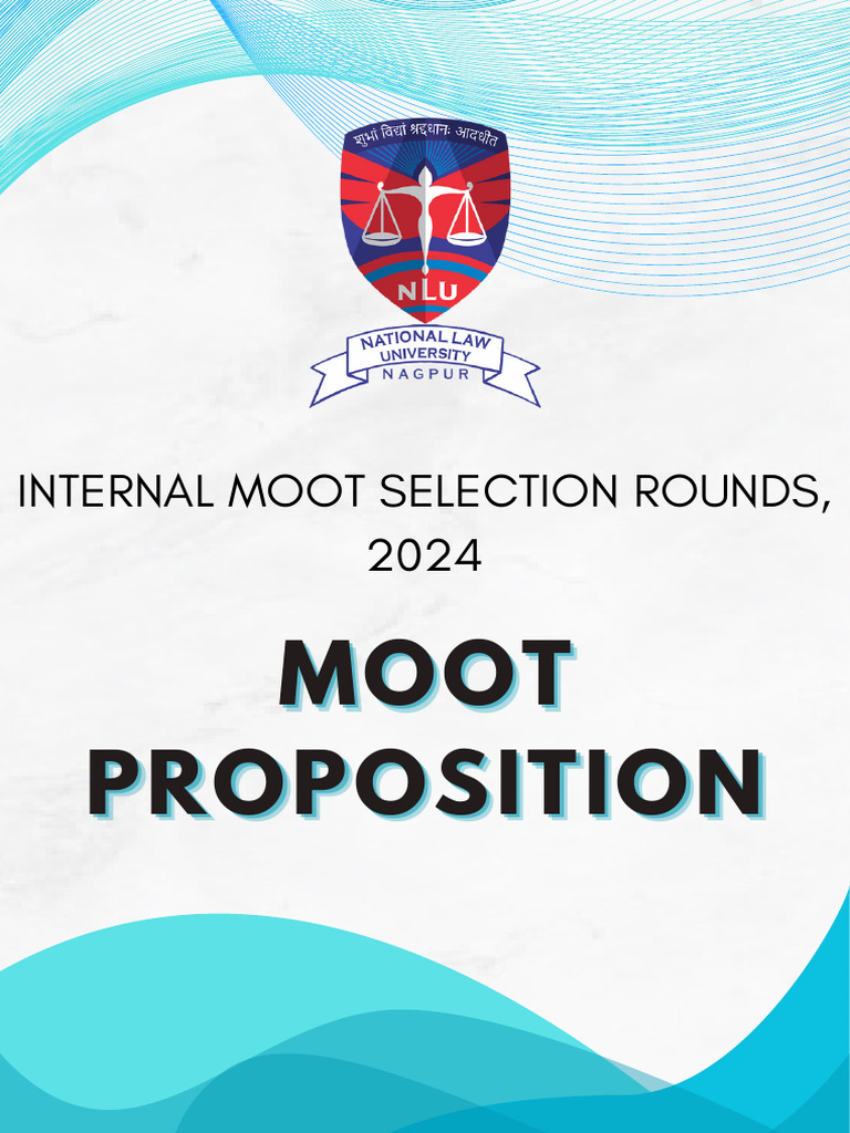 Moot Proposition - Internal Moot Selection Rounds, 2024 | PDF | Business | Business