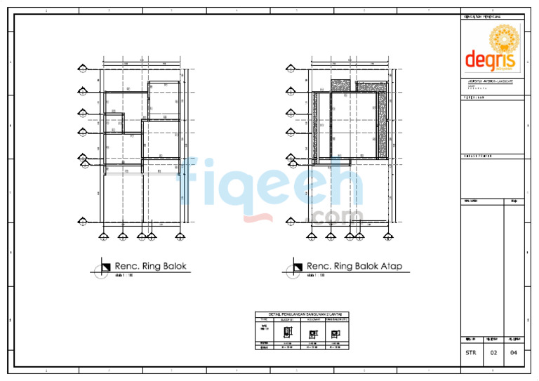 15 Rencana Ring Balok Atap 1 | PDF