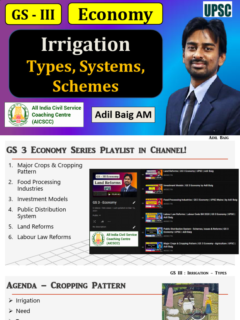 Irrigation Types, Systems Schemes | PDF