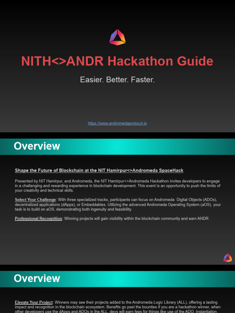 NITH ANDR Hackathon Guide | PDF