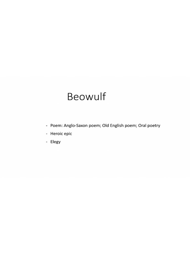 Bewoulf Analysis | PDF