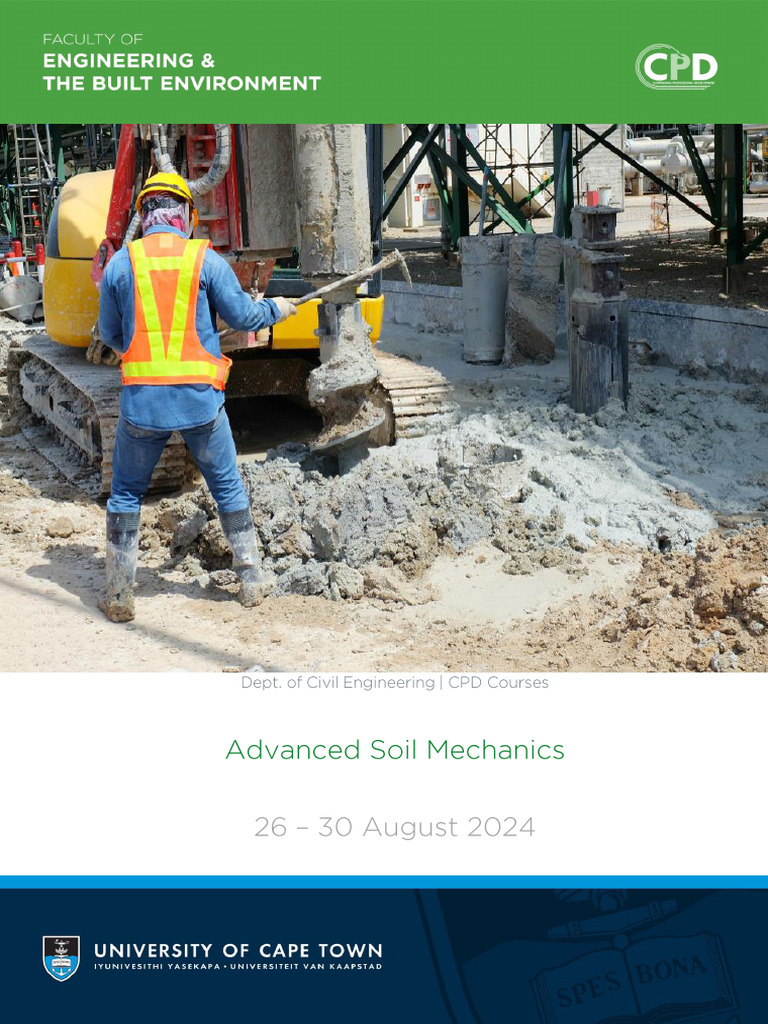 Uct Ebe CPD Course Advanced Soil Mechanics 2024 Updated | PDF