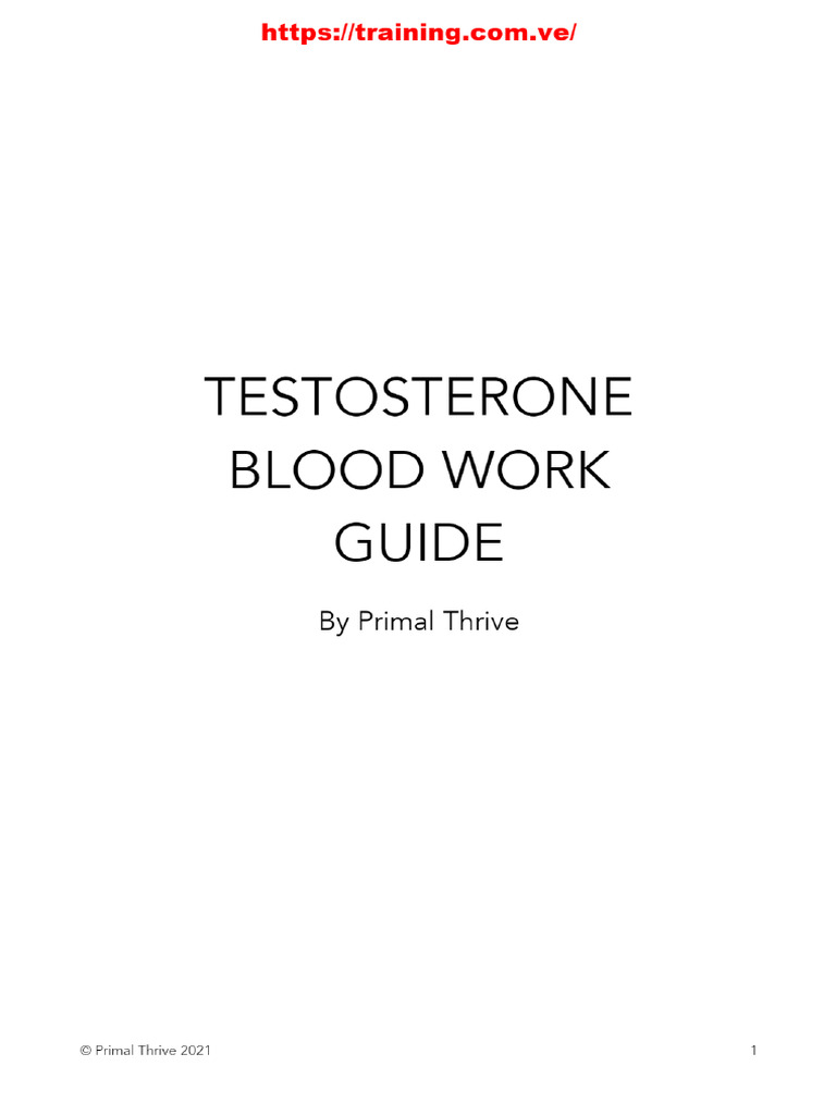 Testosterone Blood Work Guide | PDF