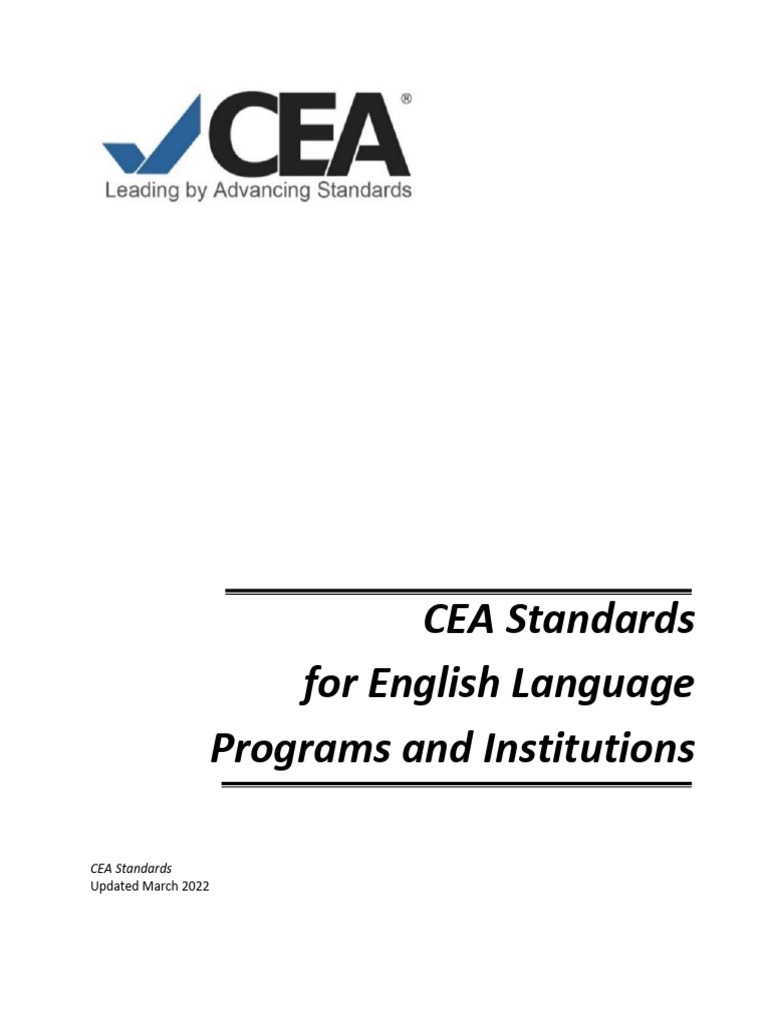 2022 CEA Standards | PDF