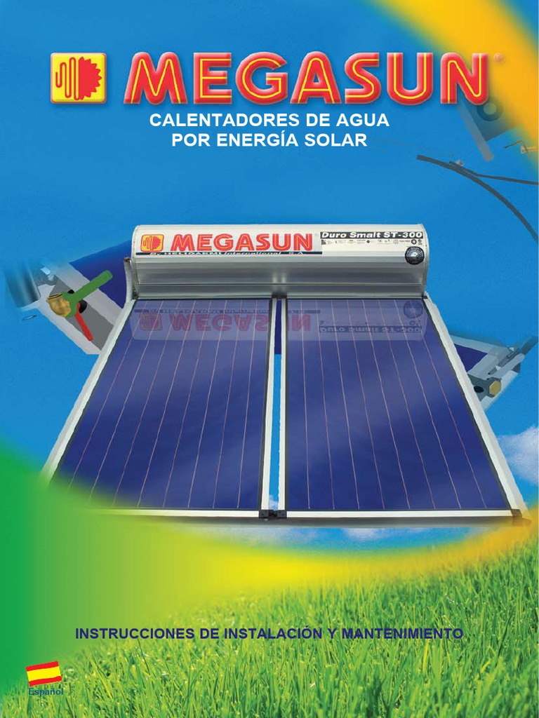 Calentadores Megasun: Instalación y Mantenimiento | PDF | Techo | Agua