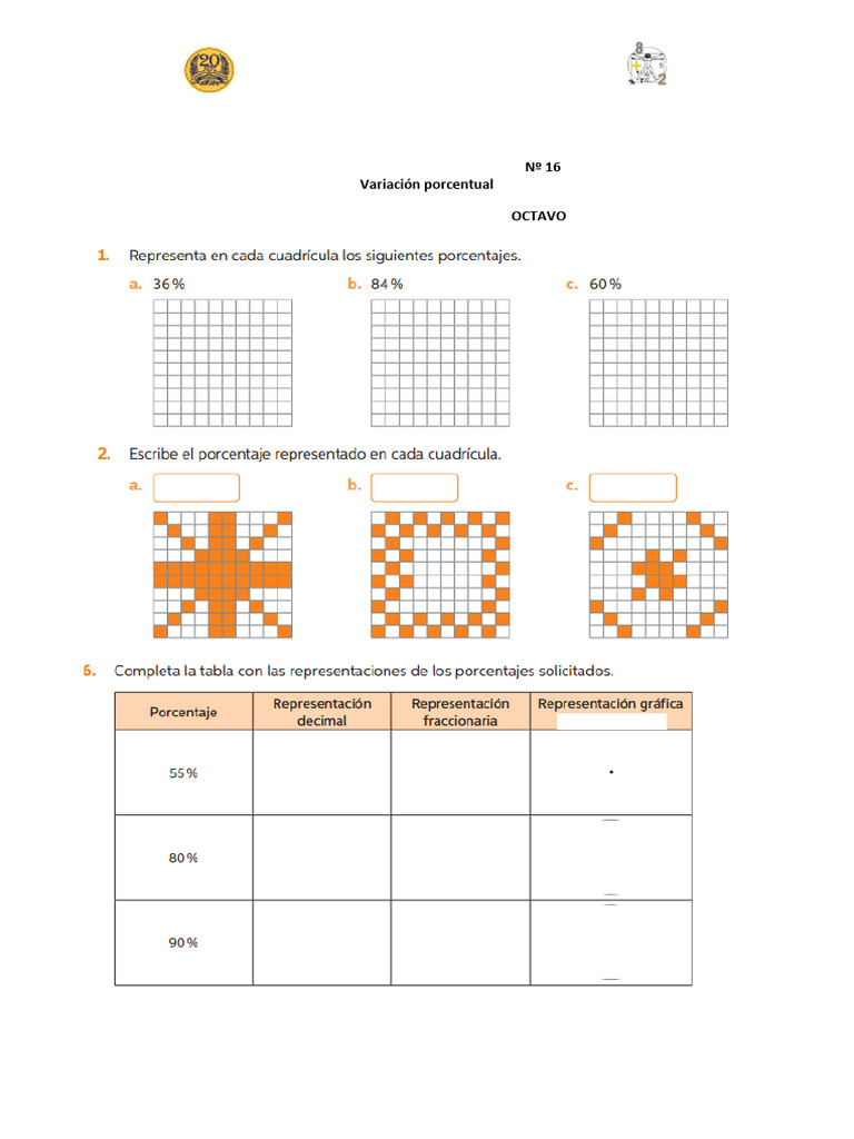 Guía16 - Variaciòn Porcentual | PDF