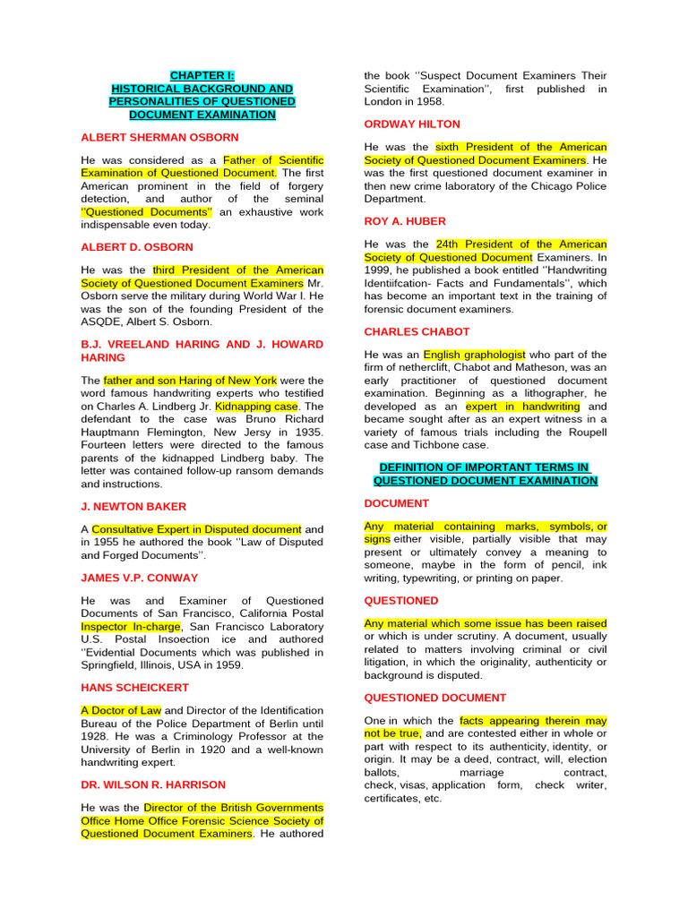 Questioned Documents | PDF