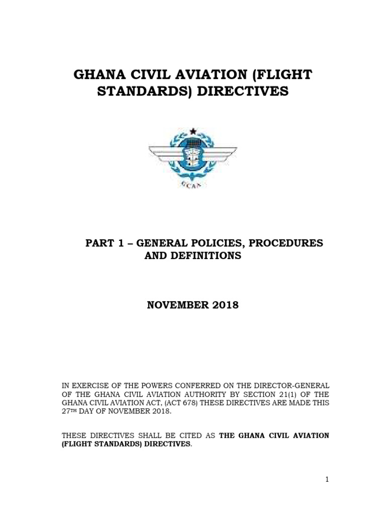 PART_1_GENERAL_POLICIES_PROCEDURES_AND_DEFINITIONS | PDF