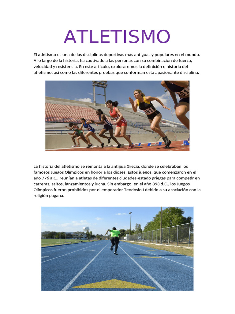ATLETISMO | PDF