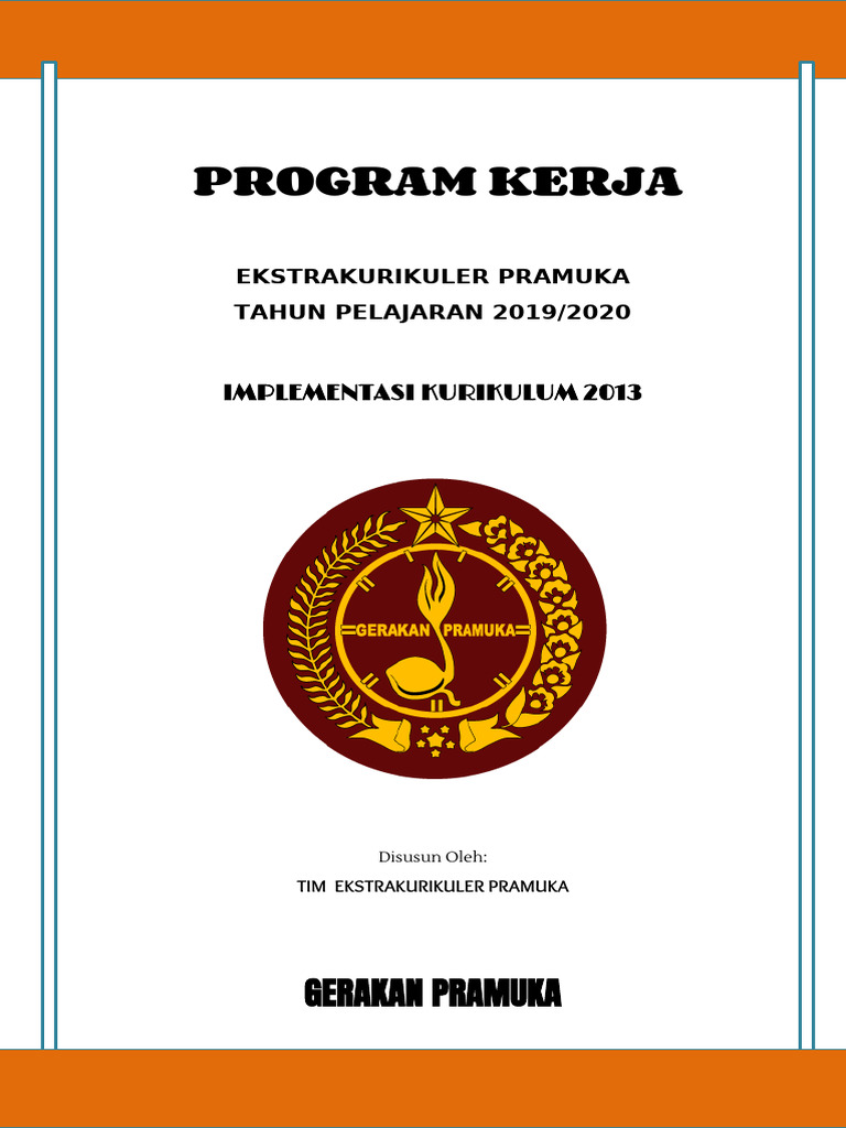 Program Kerja Pramuka | PDF