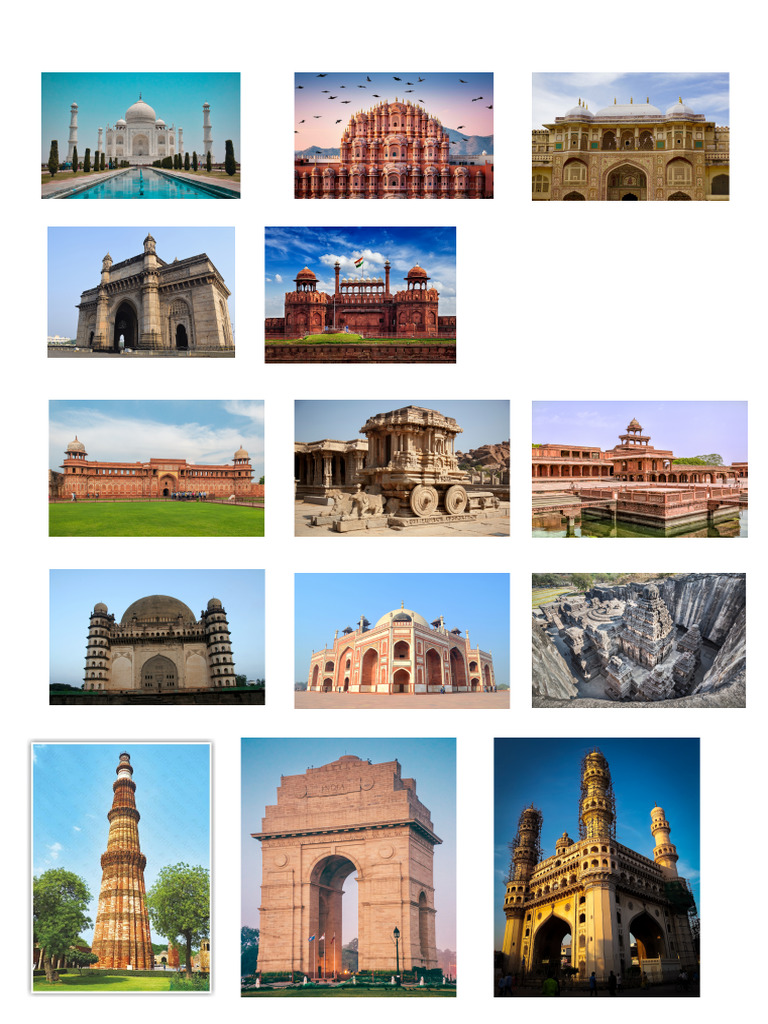 Indian Monuments Collage | PDF