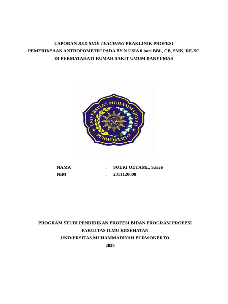 B 1 LAPORAN BST PH SOERI 1 PX Fisik | PDF