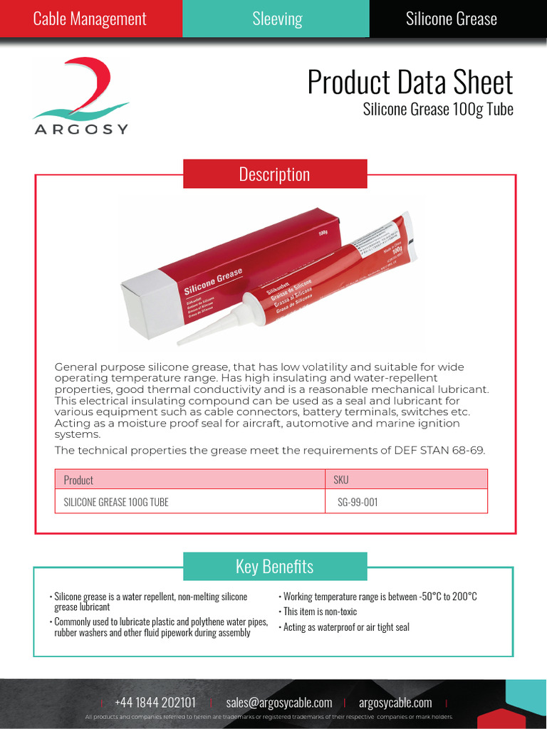 Line 6 Silicone Grease 100g Tube | PDF