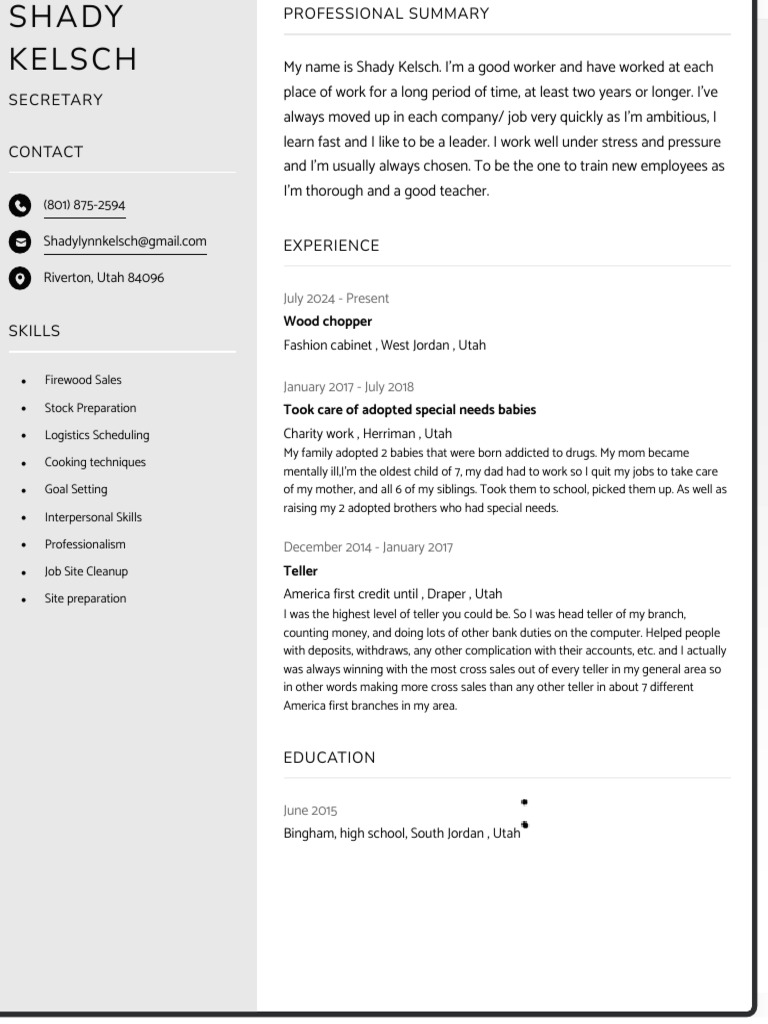 Resume Builder | PDF