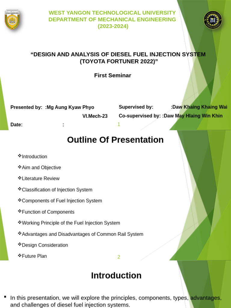 Fuel injection system | PDF