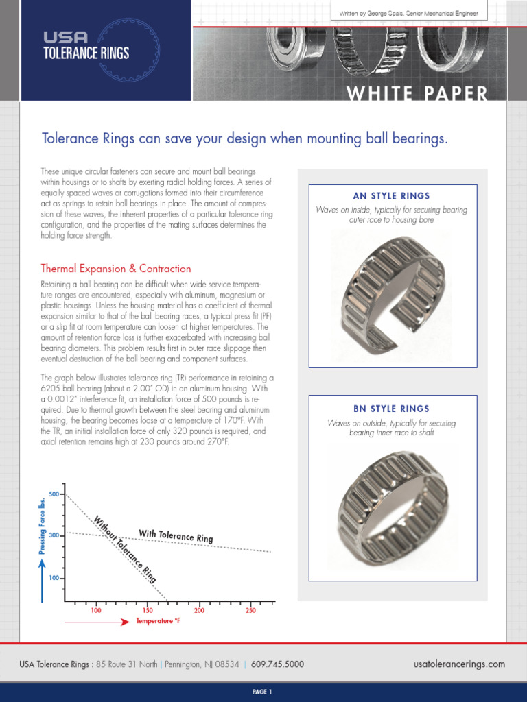 Anel de Tolerancia Usa | PDF