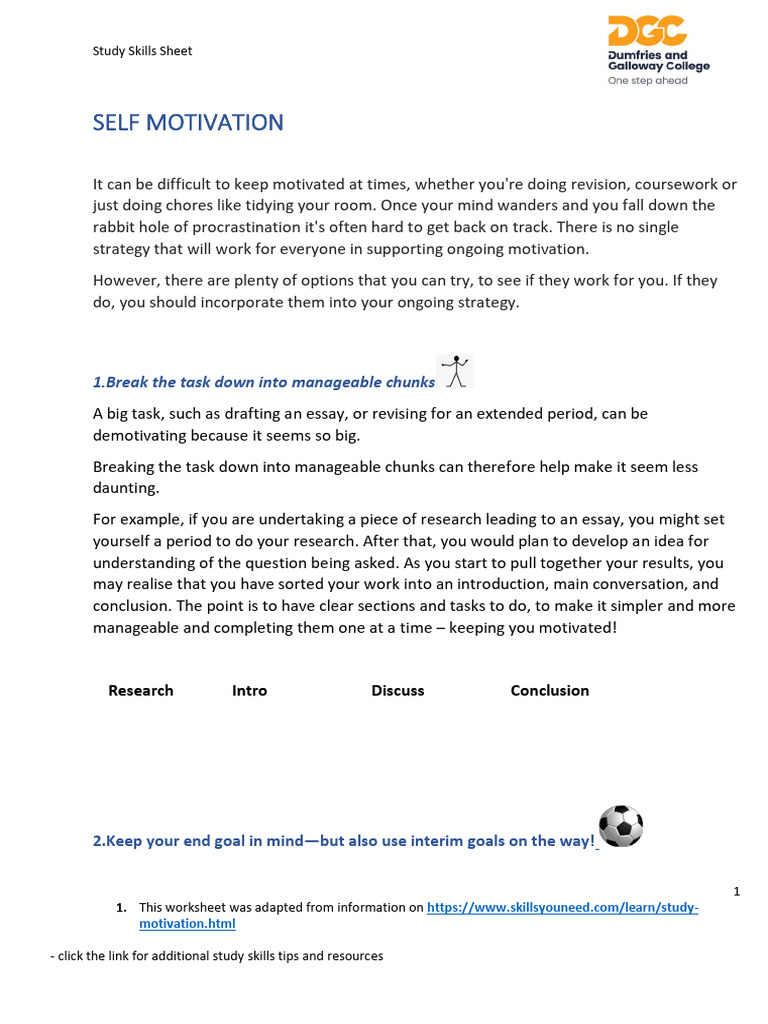Self Motivation | PDF
