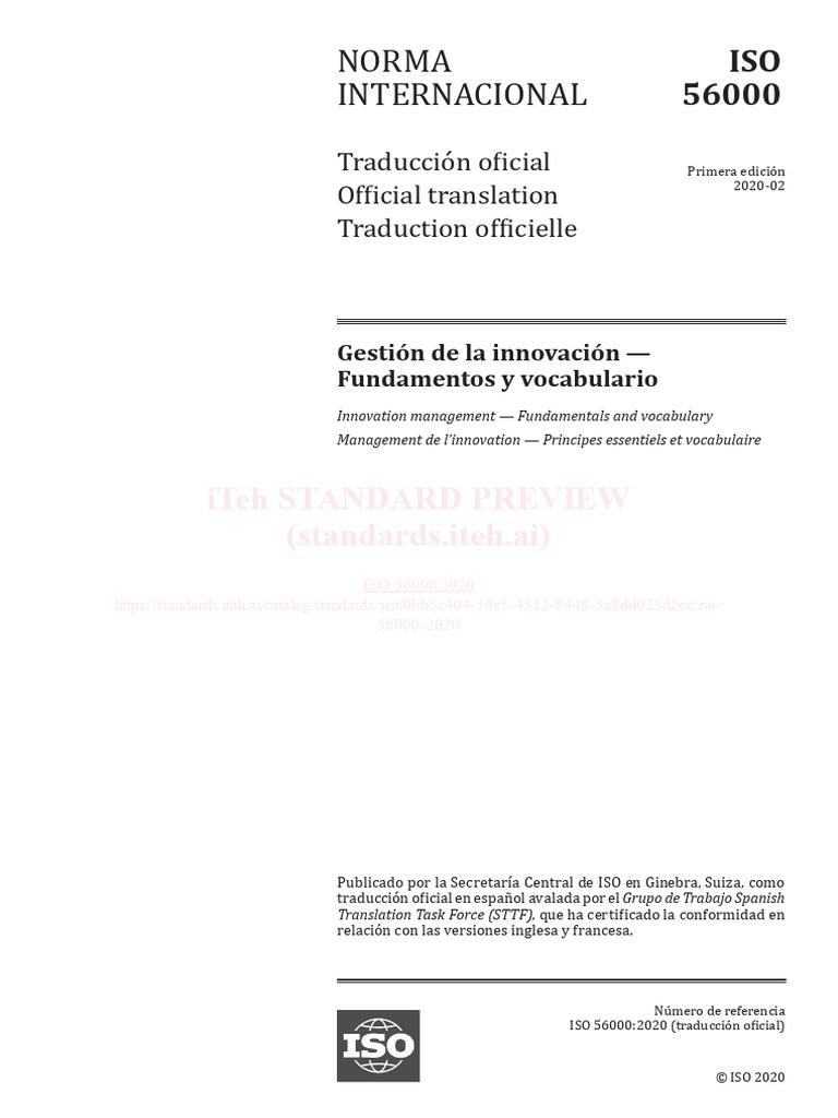 Iso 56000 2020 | PDF