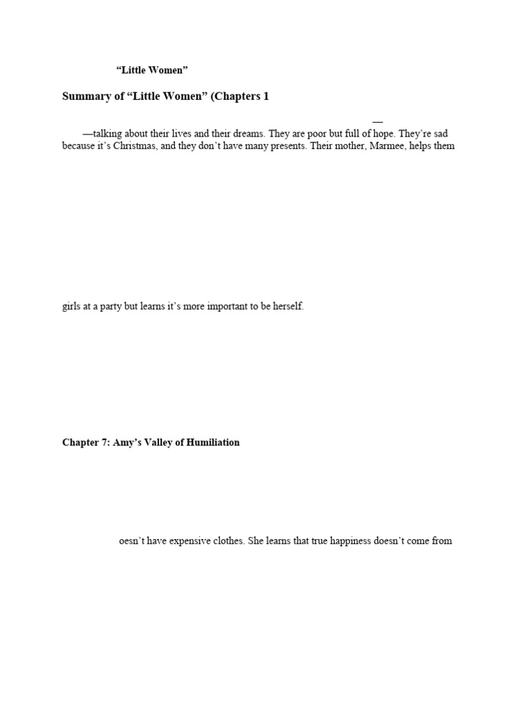 Little Women - Note | PDF