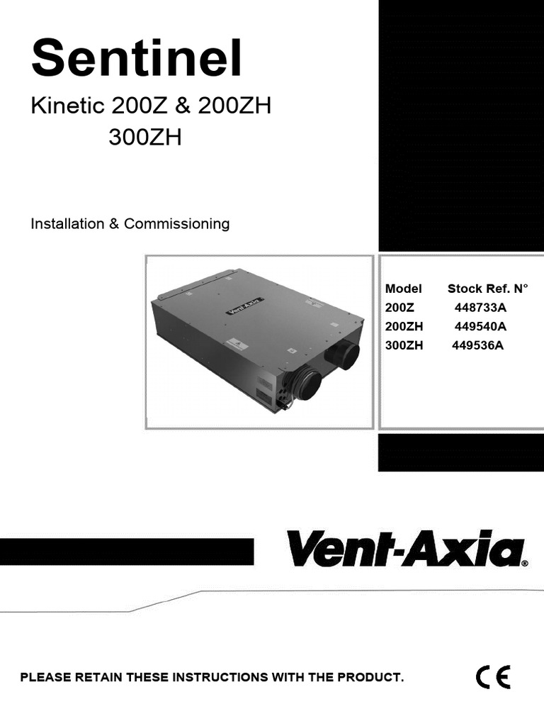 1804 Manual Sentinel Kinetic 200-300 ZH en | PDF