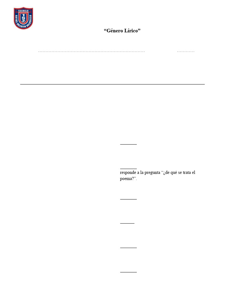 Prueba G. Lírico, Versión 2 | PDF