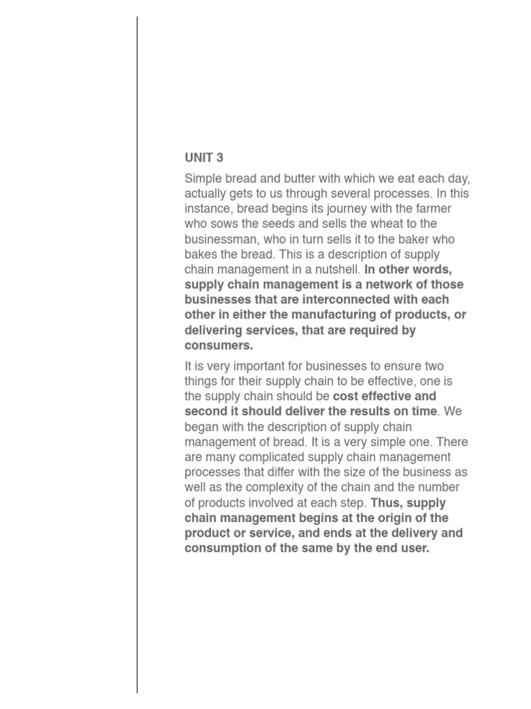 L&SCM Unit 3 PDF | PDF