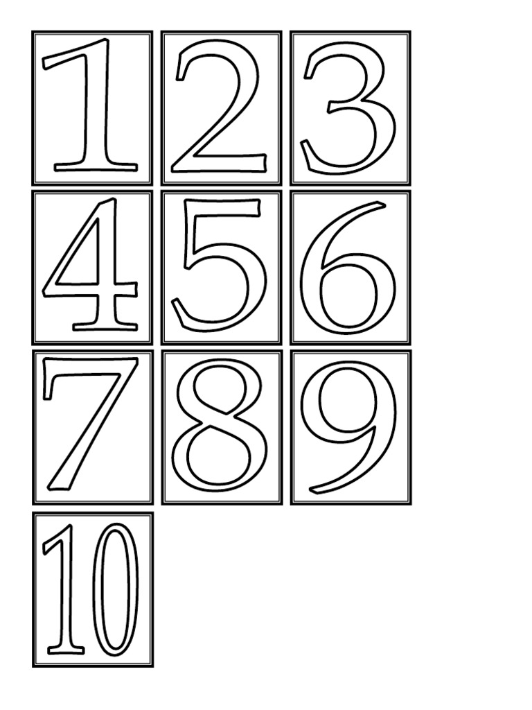 Numero 1 Al 10 | PDF