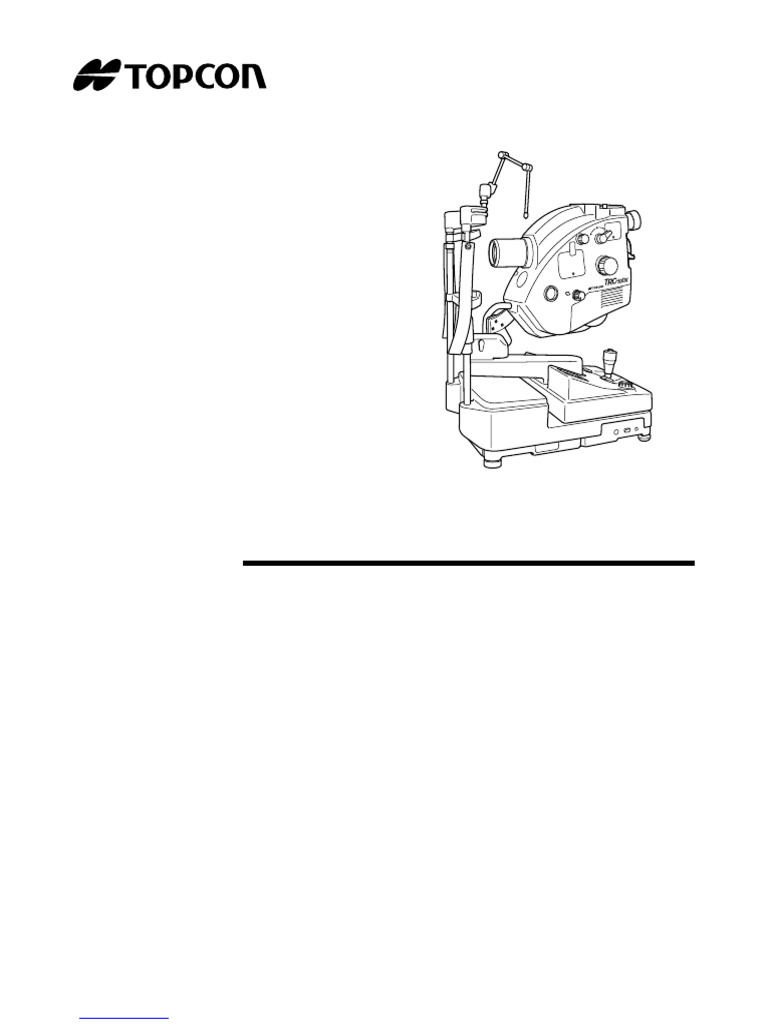 Topcon TRC-50DX Instruction Manual | PDF