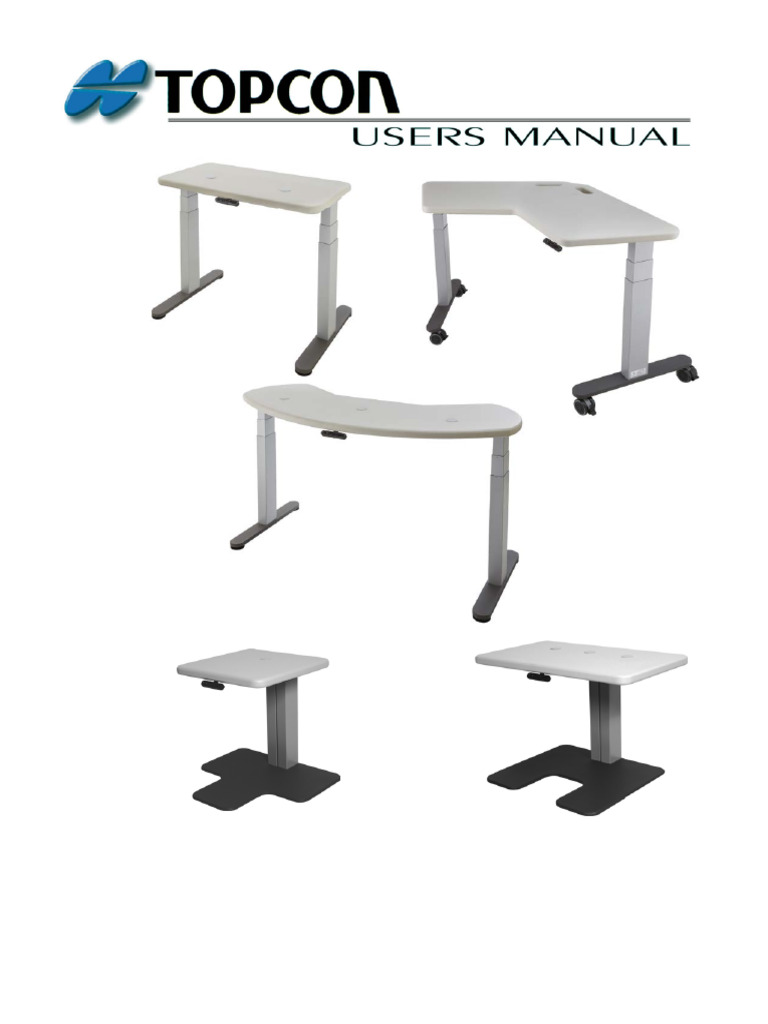 Topcon AIT-250W Instrument Table Instruction Manual | PDF