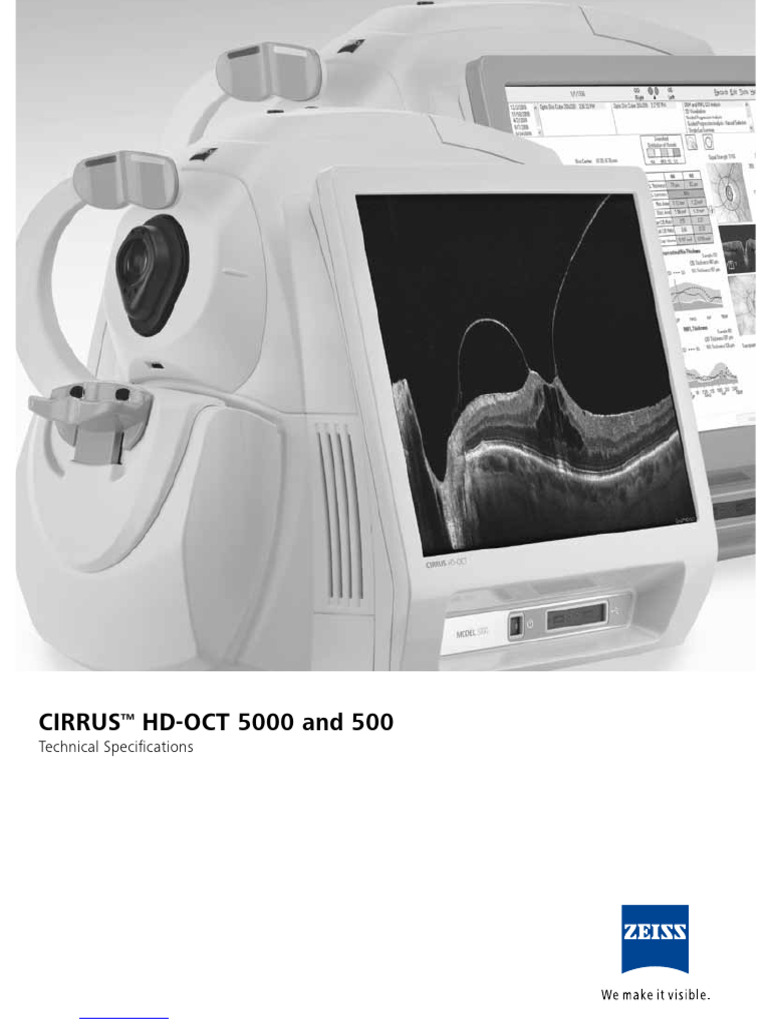 Zeiss CIRRUS HD-OCT 5000 Technical Specifications | PDF | Computing