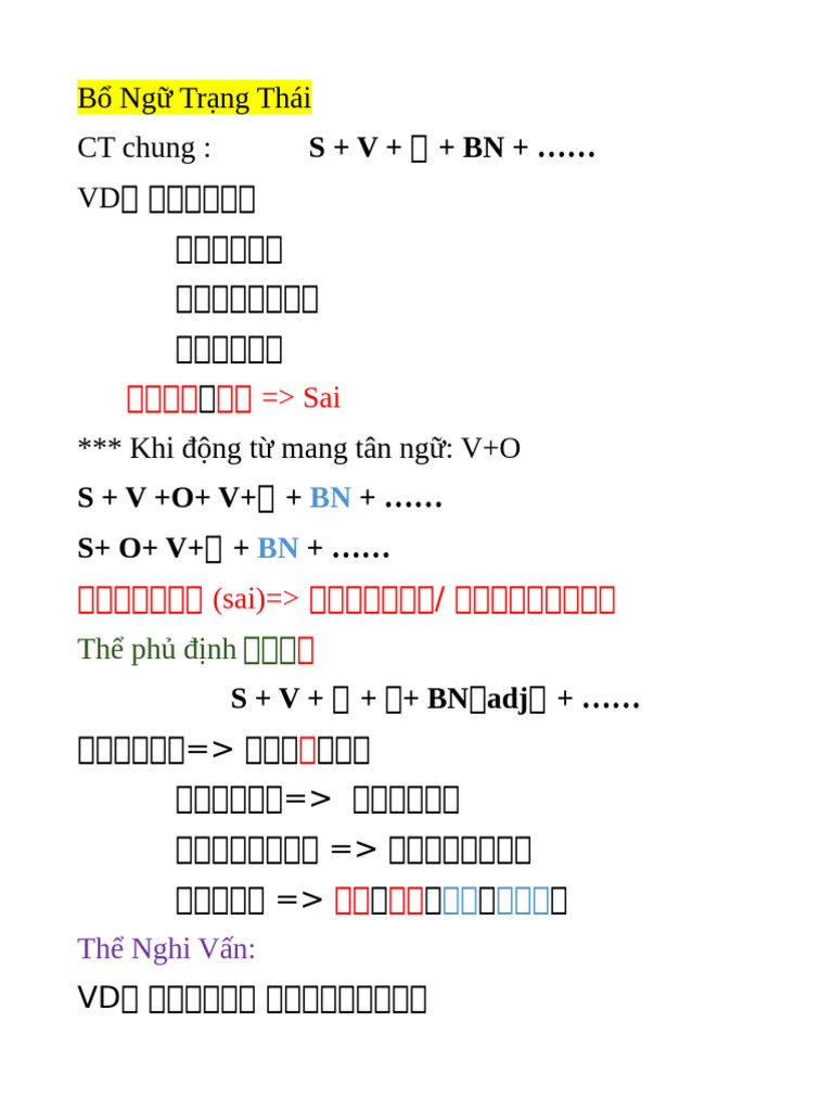 B NG TR NG Thái | PDF