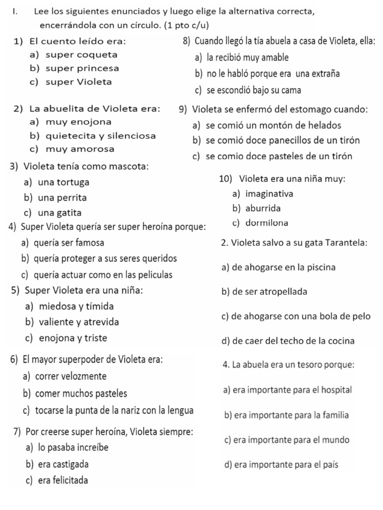 Guia Del Libro Super Violeta | PDF