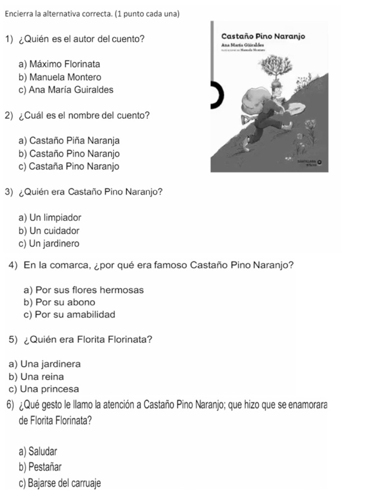 Guia Libro Castaño Pino Naranjo | PDF | Cielo | Arboles