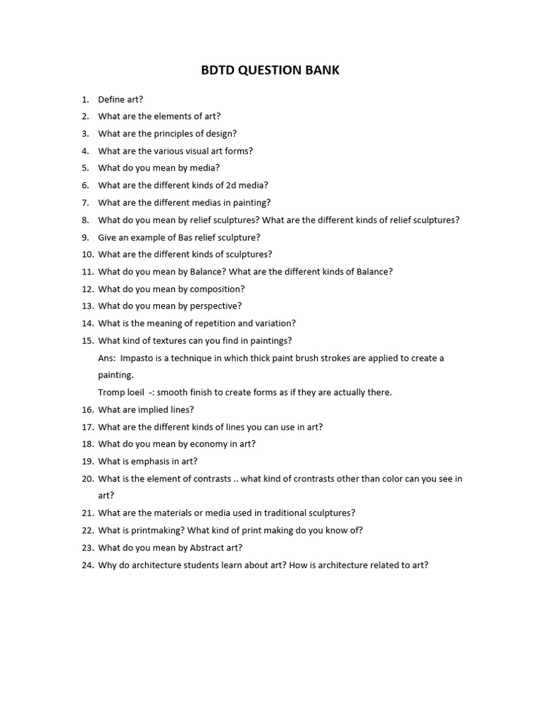 Question BaNK | PDF