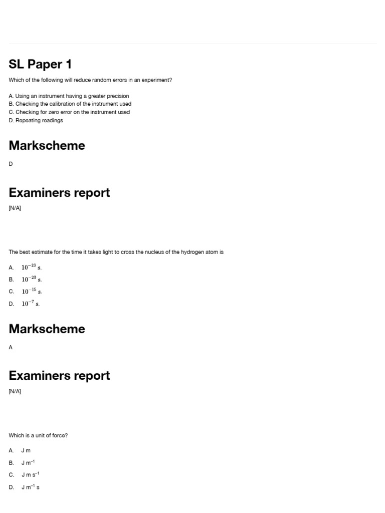 1 markscheme-SL-paper1 | PDF