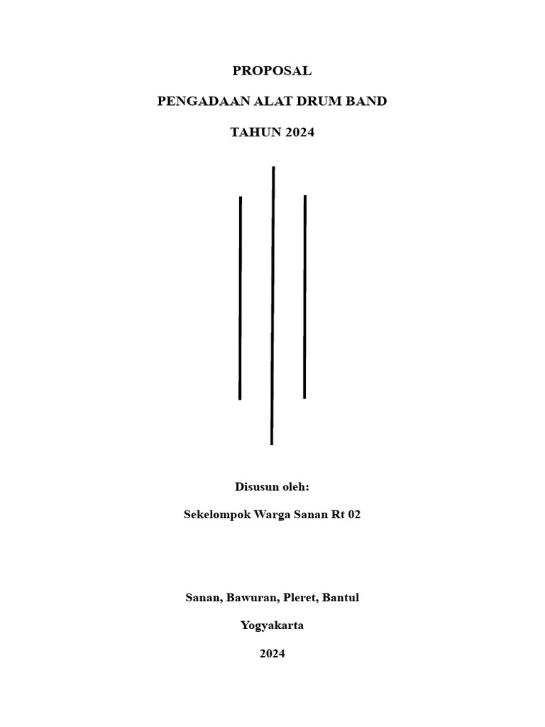 Proposal Pengadaan Alat Drum Band | PDF