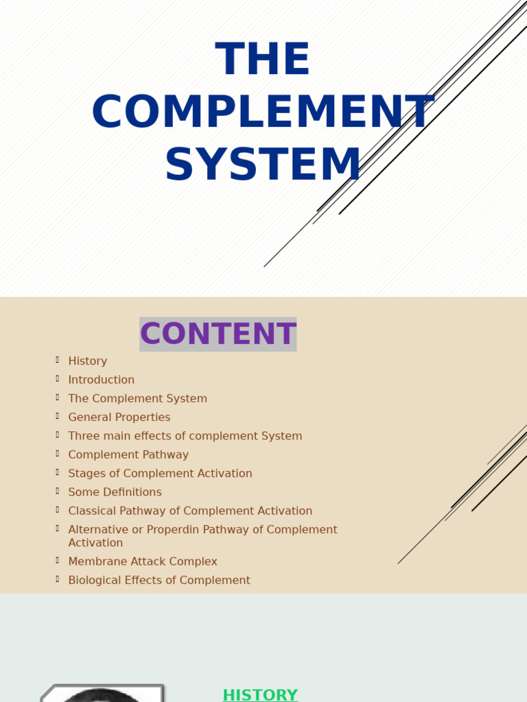 (Complement System) | PDF