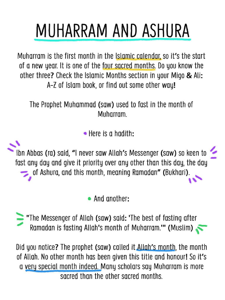 Islamic Learning Aug Muharram | PDF