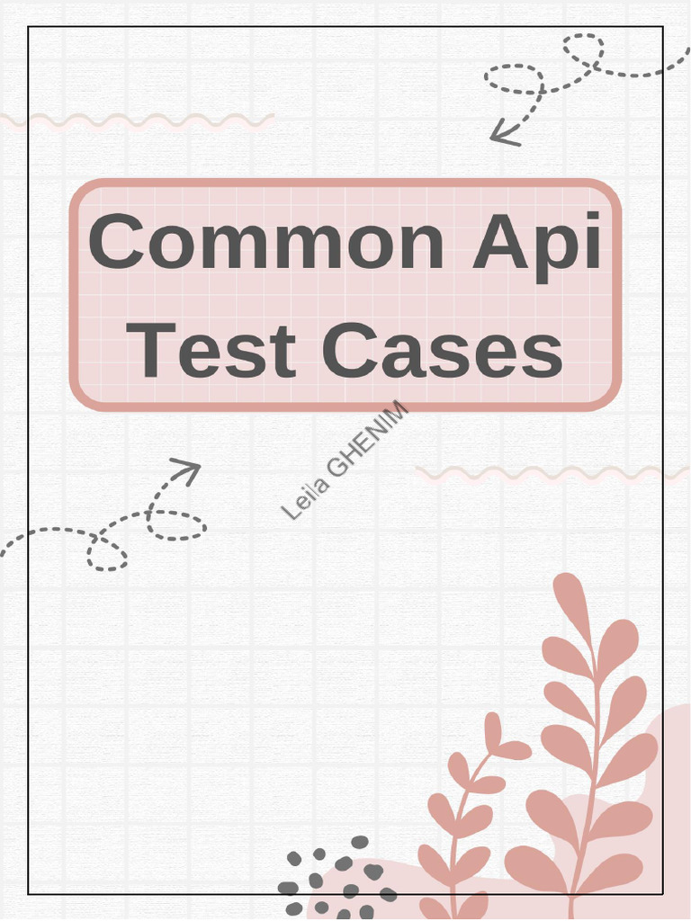 Common Api Test Cases 1723796791 Pdf