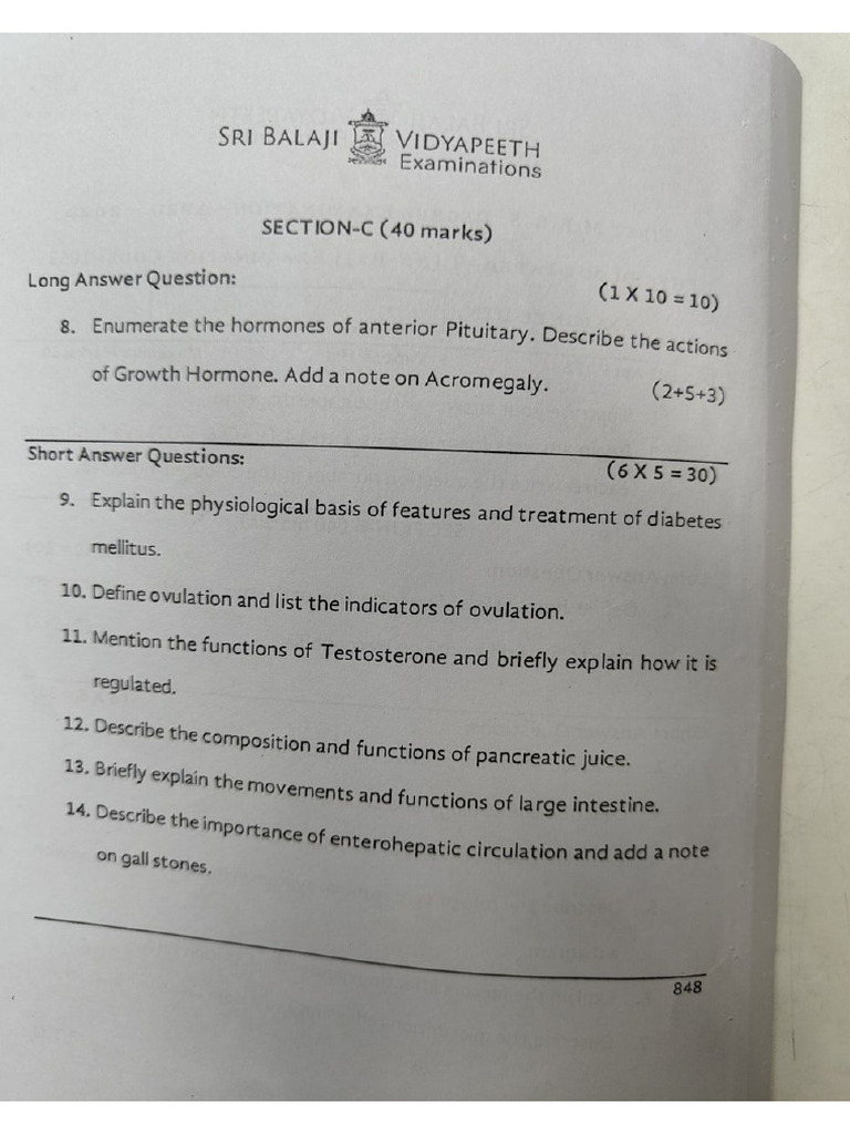 Compilation of Physio 1st Prof Questions Images | PDF