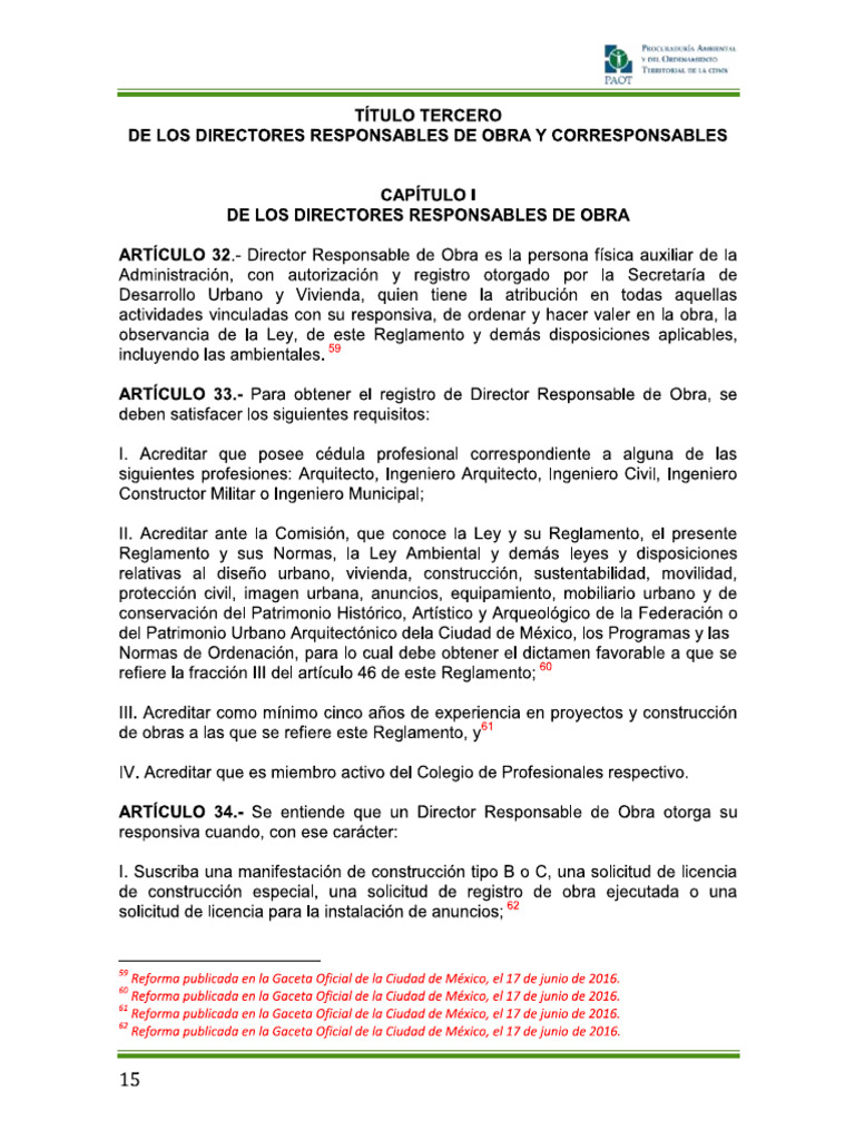 Rcdf. Titulo III | PDF