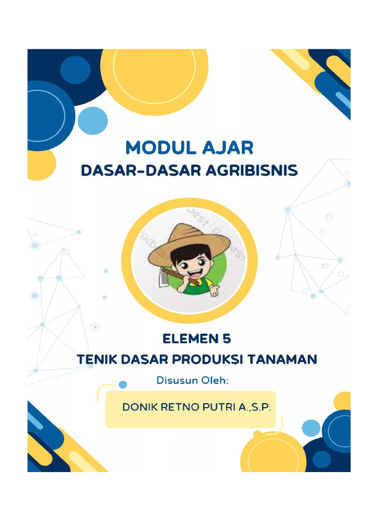 Modul Ajar X ATPH Dasar-Dasar Agribisnis Donik Elemen 5 | PDF